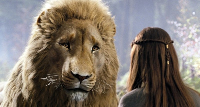 Il leone Aslan in una scena del film Le cronache di Narnia: il Principe ...