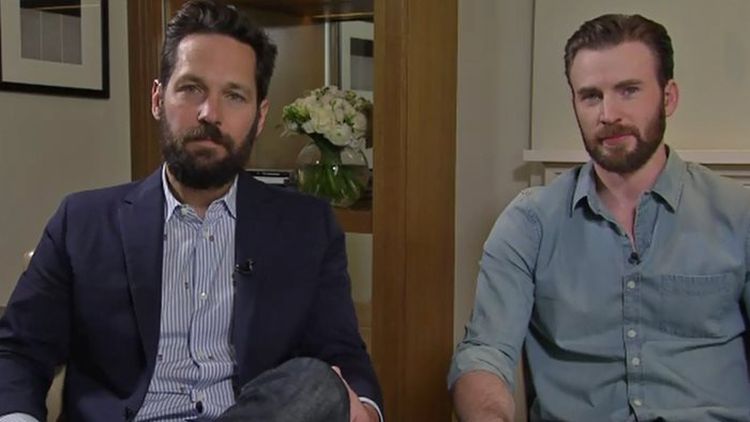Captain America: Civil War - intervista a Paul Rudd e Chris Evans ...
