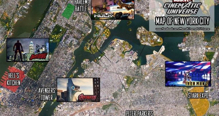 Marvel Universe Map Of New York - United States Map
