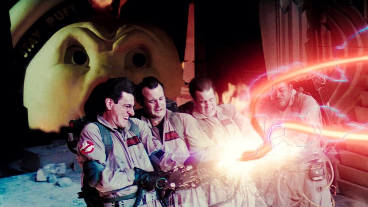 Ghostbusters: la scena dei flussi incrociati senza effetti visivi nel ...