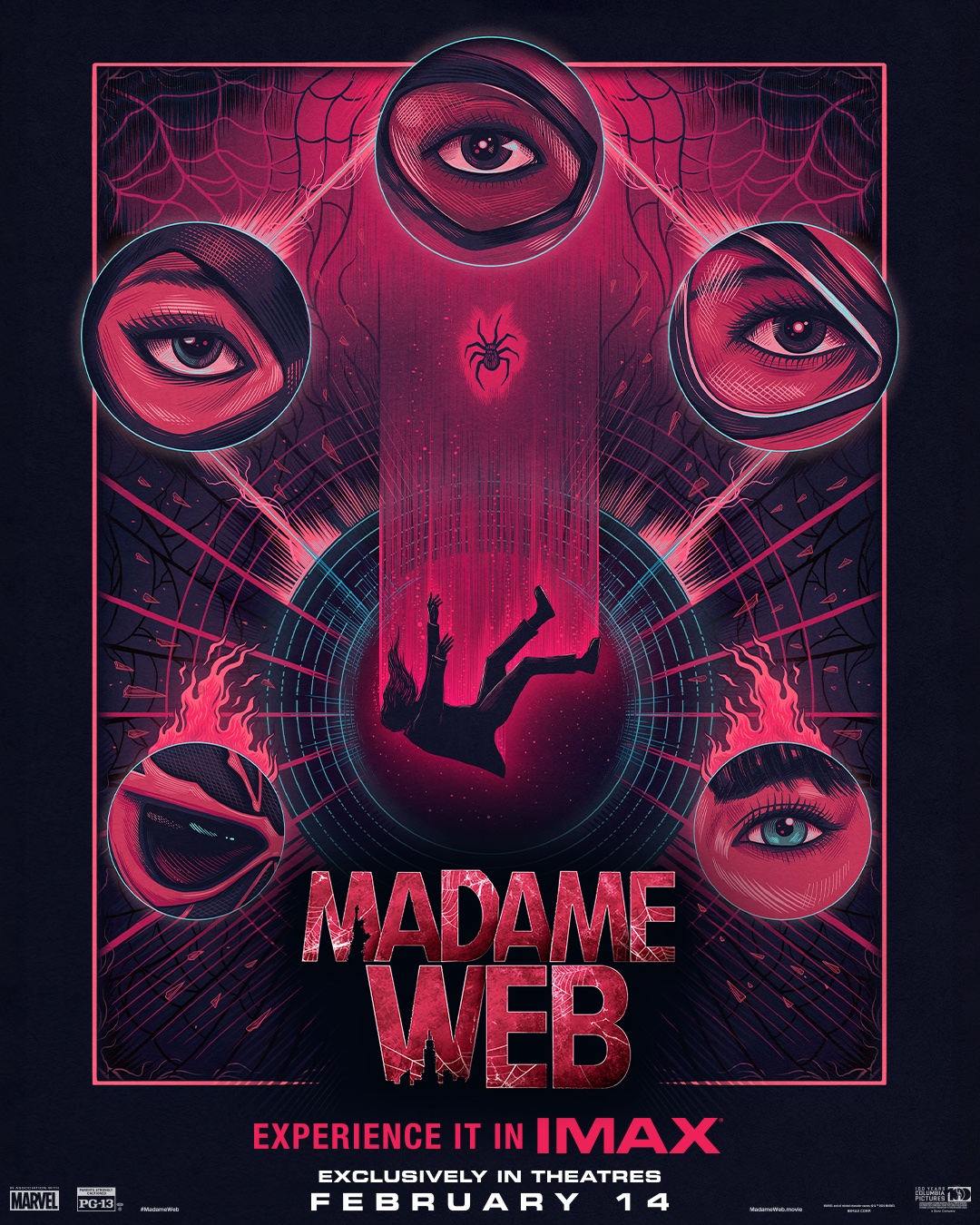 Madame Web: gli artistici poster delle versioni IMAX e 4DX
