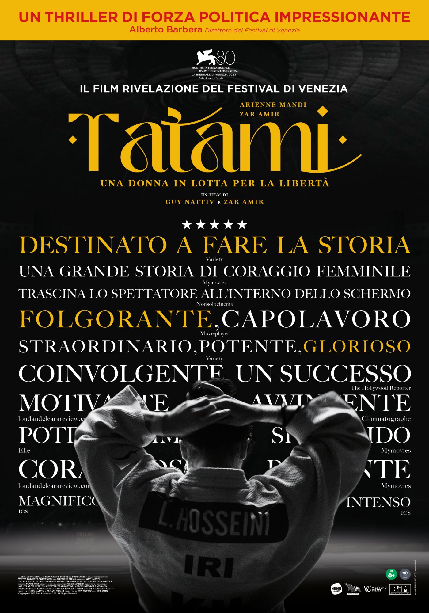 Tatami: oggi 8 marzo l'anteprima in 90 cinema, diffusi trailer e poster ...